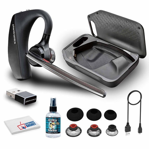 Polycom Poly Voyager 5200 UC Bluetooth Headset, Noise Canceling, 7H ...