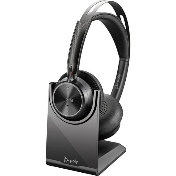 Polycom, Poly Voyager Focus 2 Headset, Model V2, Noise Canceling ...
