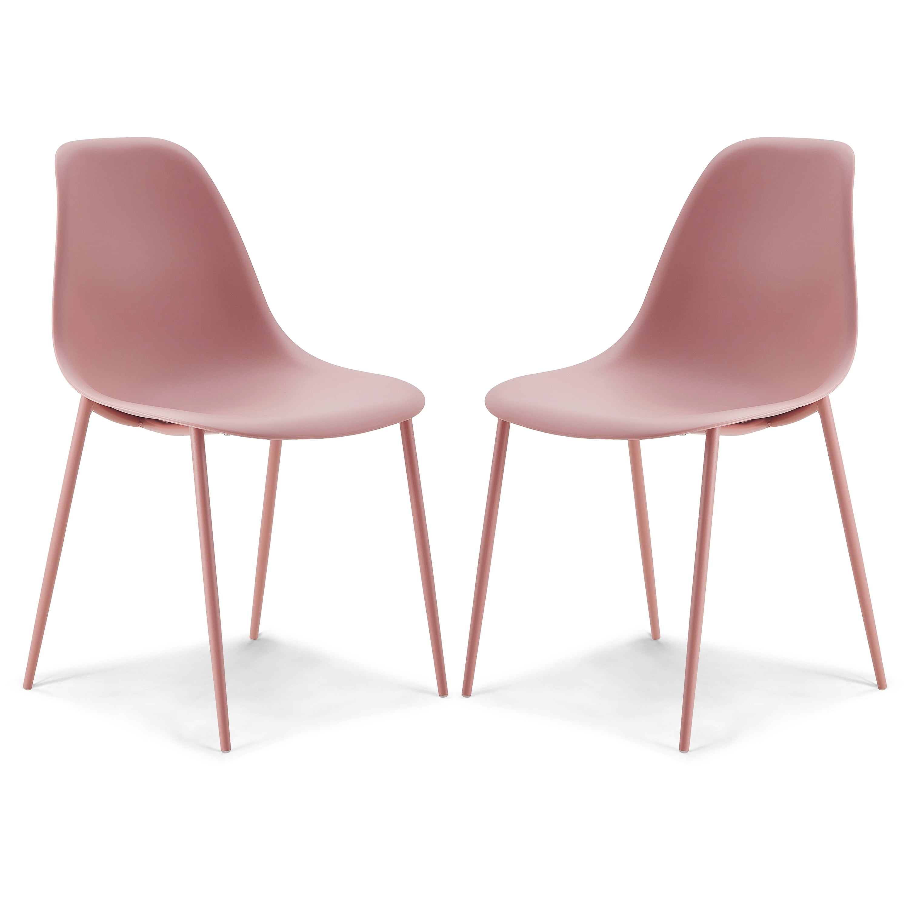 Poly and Bark Poly & Bark Isla Dining Chair (Set of 2) - Indoor or Outdoor Use Blush Pink ...