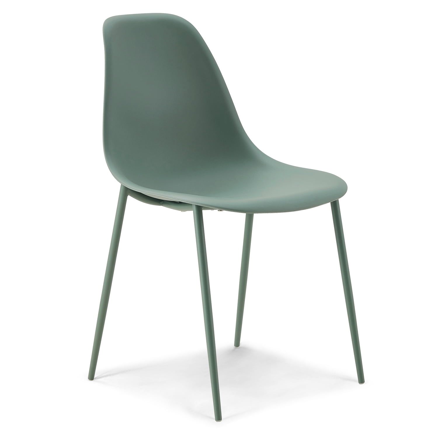 Poly and Bark Isla Modern Metal Dining Chairs, Indoor and Outdoor Use ...