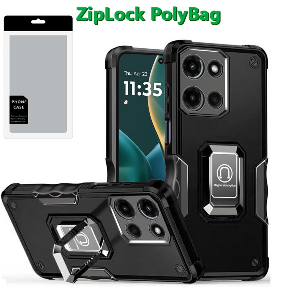[PolyBag] For Moto G Stylus 5G 2025 OPTIMUM Magnetic Ring Stand Hybrid ...