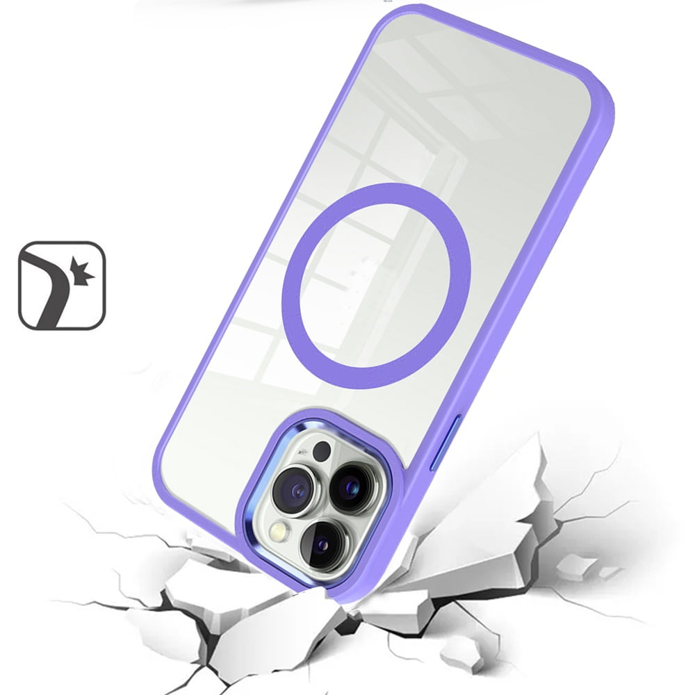 [PolyBag] For iP15 Pro Max Greatest Clear Acrylic Thick Metal Button ...