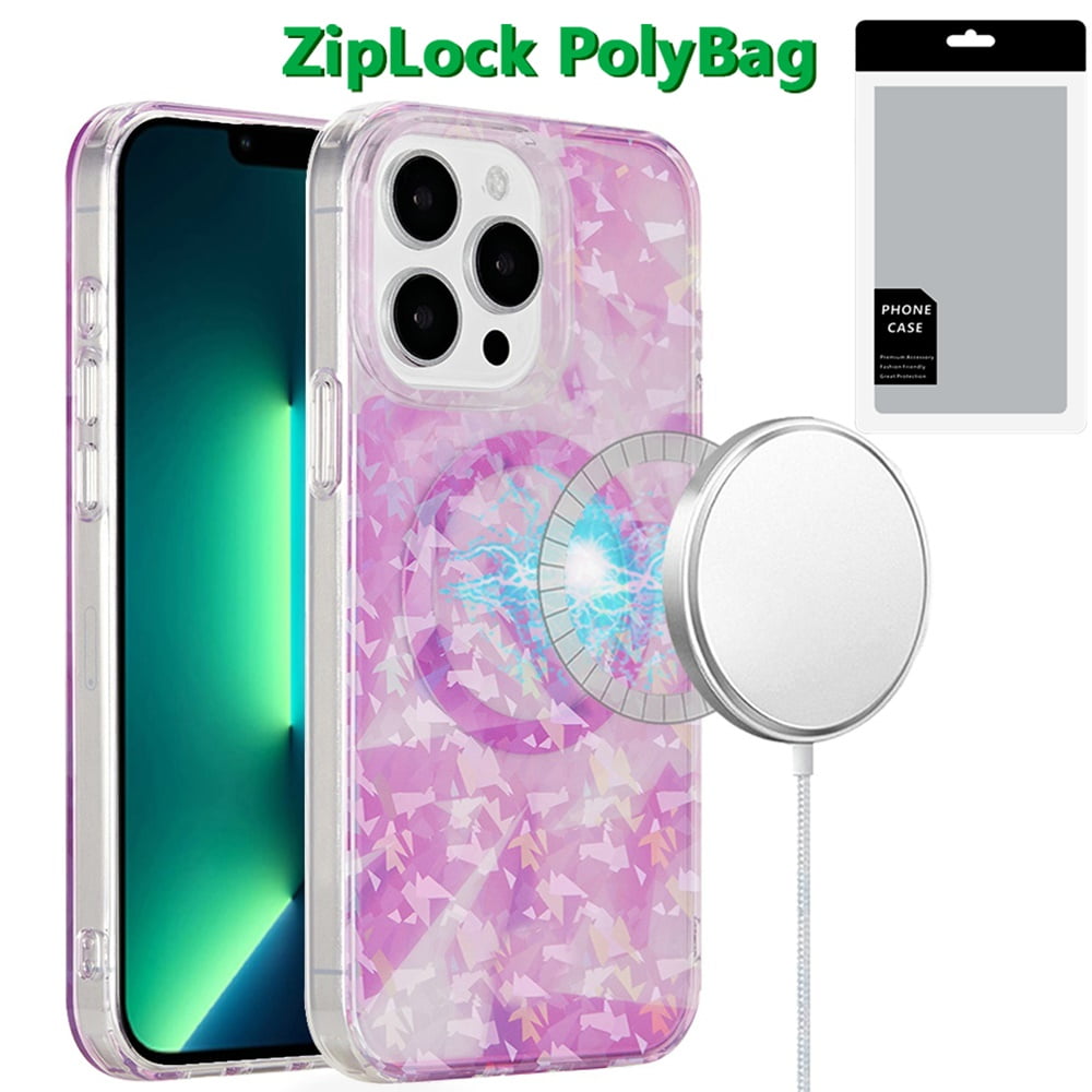 [PolyBag] For iPhone 13 Pro Max Magnetic Double Layer IMD Design Case ...