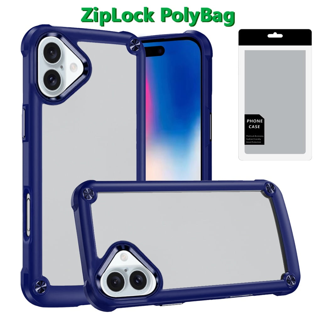 [PolyBag] For iPhone 16 6.1 inch Ultimate CaseX Transparent Hybrid Case ...