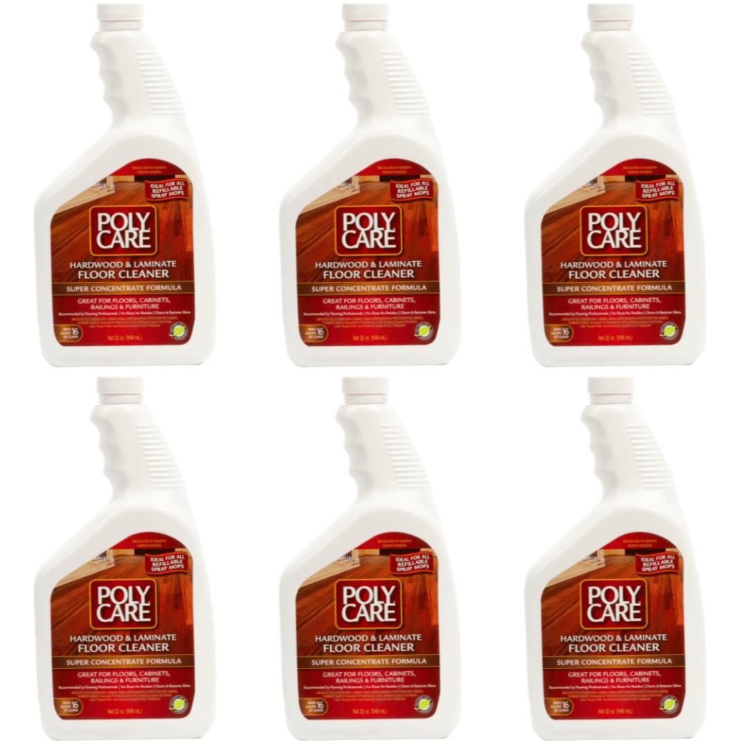 PolyCare Hardwood Floor Cleaner Super Concentrate - 32 Fl Oz (6 Pack ...