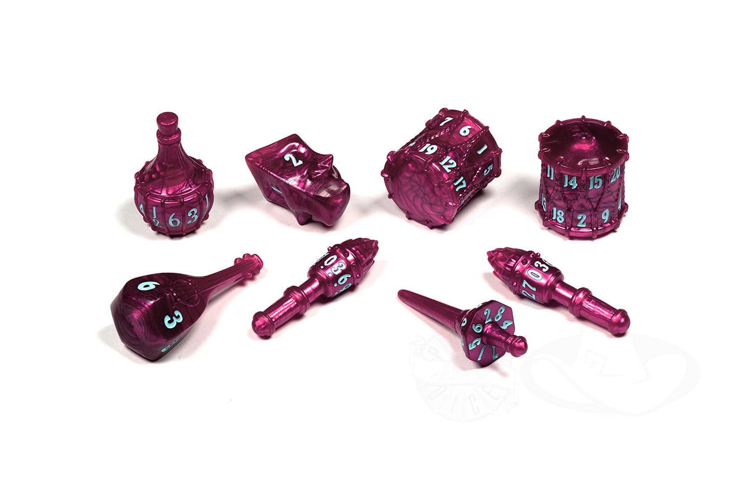 PolyHero Bard 8 Dice Set Raspberry Rhapsody - Walmart.com