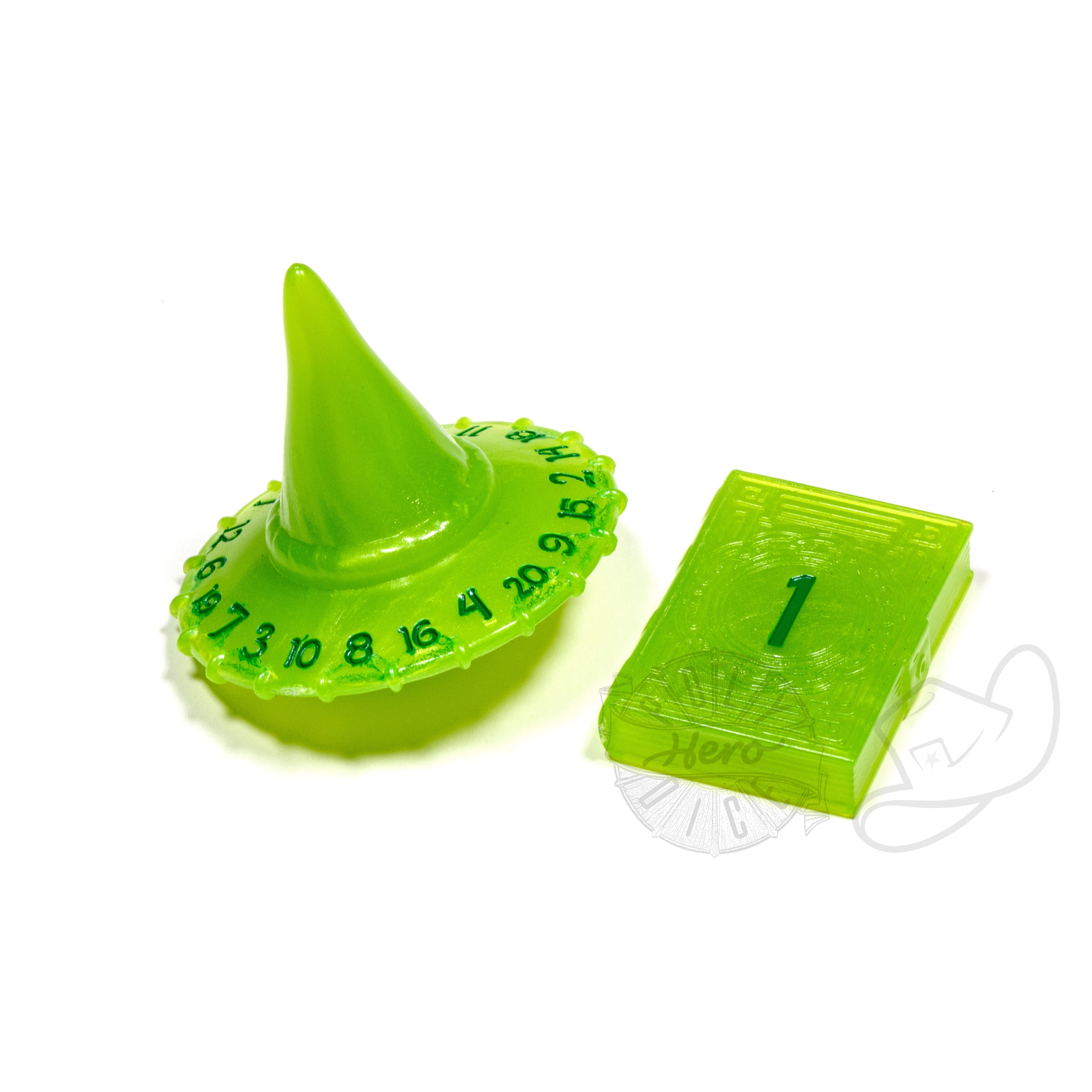 PolyHero Wizard d20 Wizard Hat and d2 Spellbook Acid Splash - Walmart.com