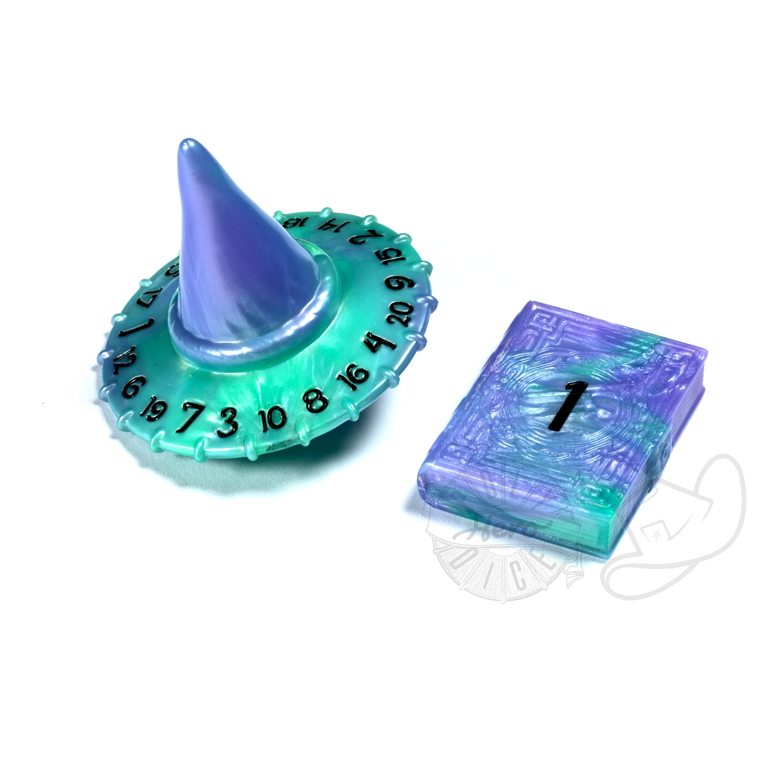 PolyHero Wizard d20 Wizard Hat and d2 Spellbook Aether Mist - Walmart.com