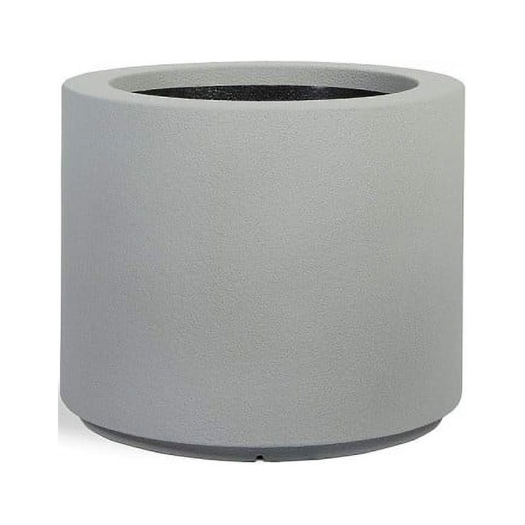 PolyStone Baja Modern Outdoor/Indoor Round Planter, Lightweight, Heavy ...