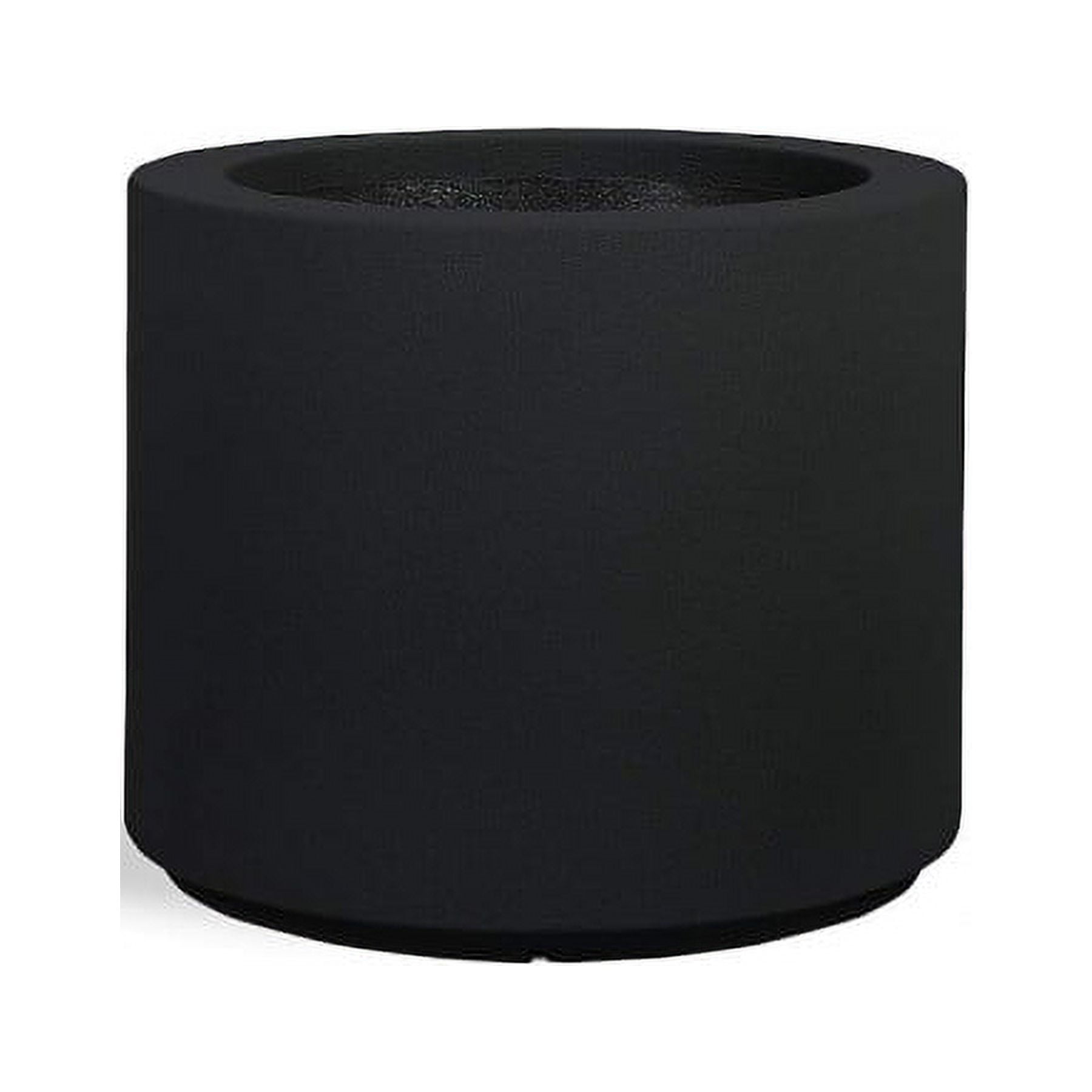 PolyStone Baja Modern Outdoor/Indoor Round Planter, Lightweight, Heavy ...