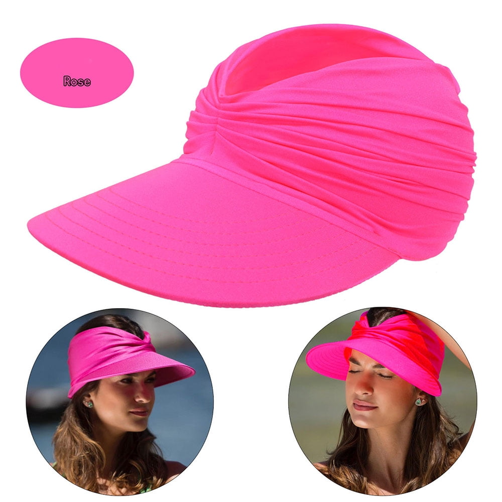 Polyamide Sun Protect Wide Brim Sunhat Women Outdoor Summer Hat Open ...