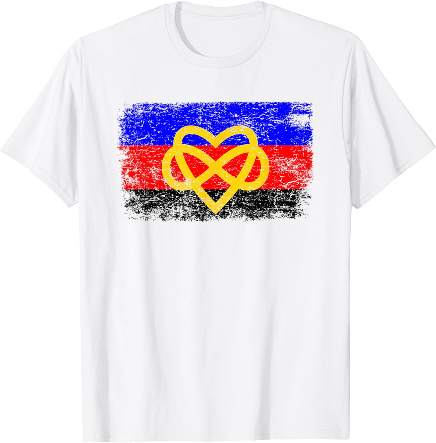 Polyamorous Infinity Symbol Polyamory Flag Throuple T-Shirt - Walmart.com