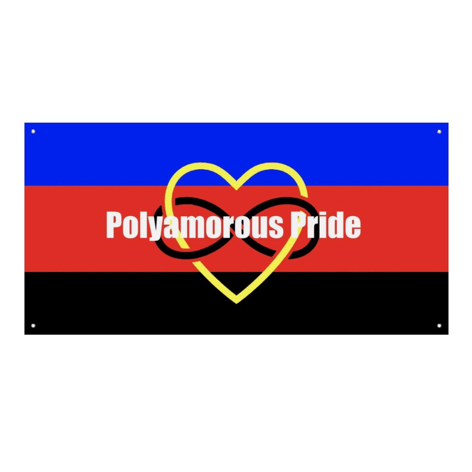 Polyamorous Pride Flag Banners Flag Hanging Backdrop Sign Wall ...