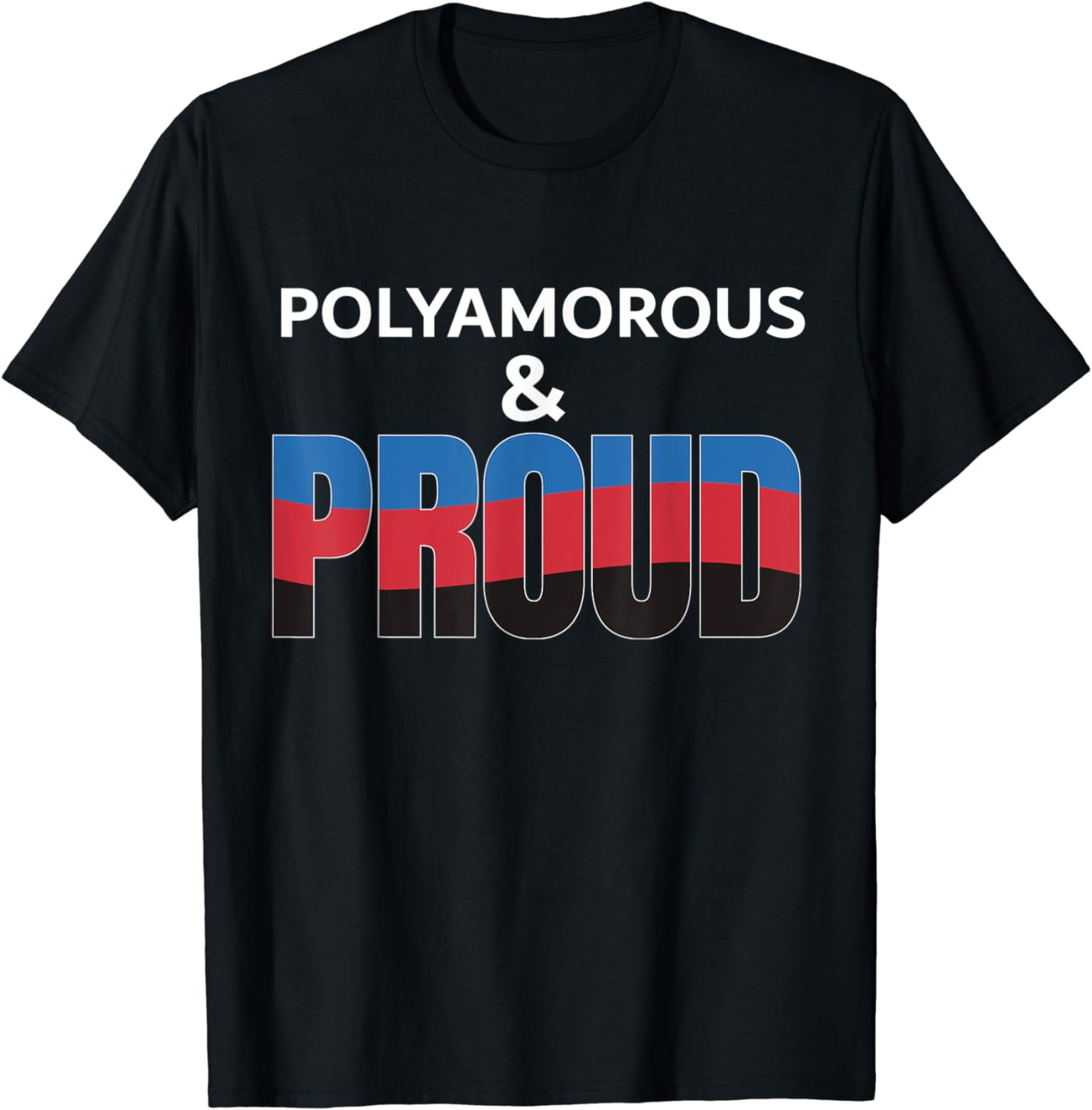 Polyamorous & Proud Polyamory Shirt Polyamorous Pride Flag T-Shirt ...
