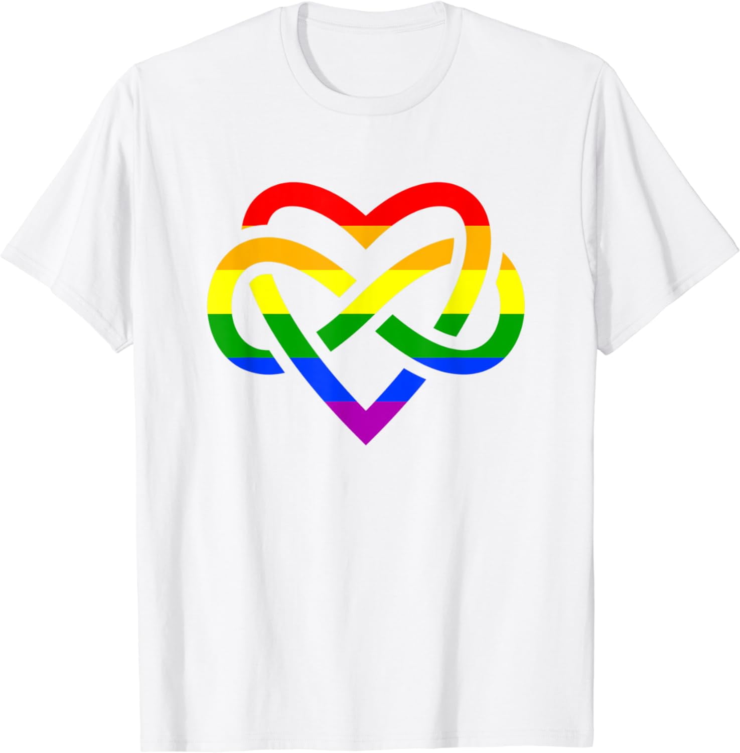 Polyamory Infinity Heart Symbol - Gay Pride Flag LGBTQ T-Shirt ...