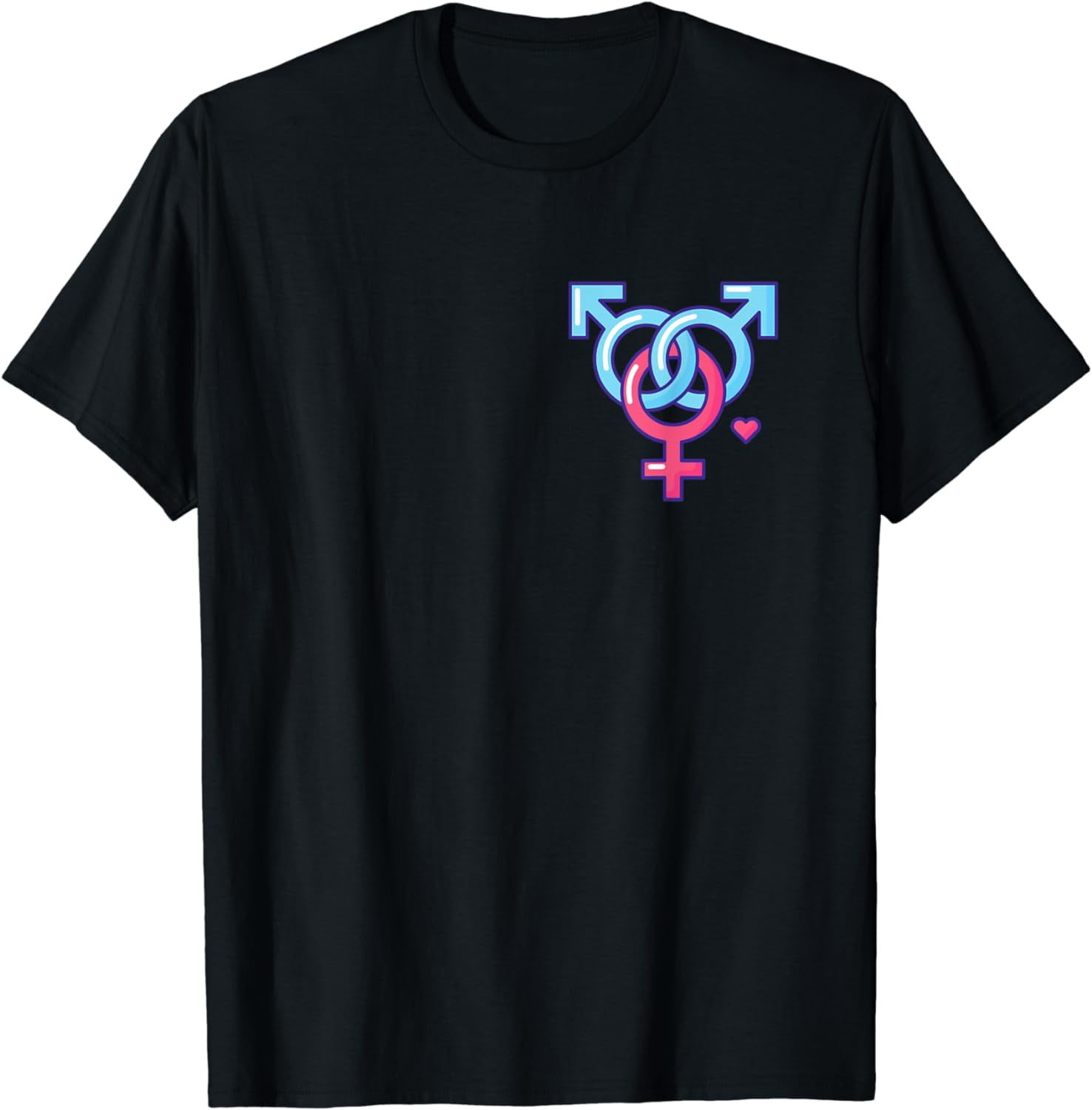 Polyamory Symbol Cute Polyamorous Pride Flag Sign Polyamory T-Shirt ...