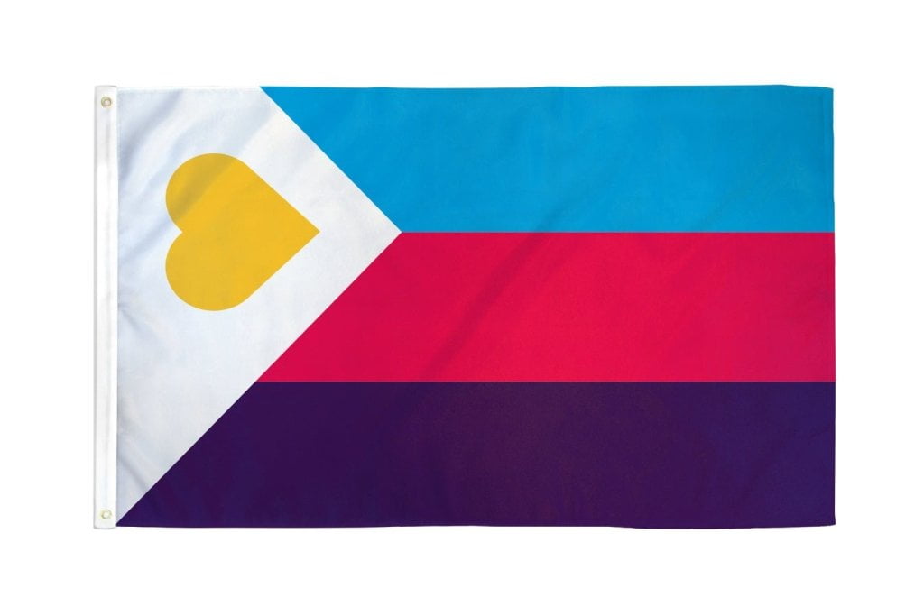 Polyamory (Tricolor) Flag 3x5ft Poly - Walmart.com