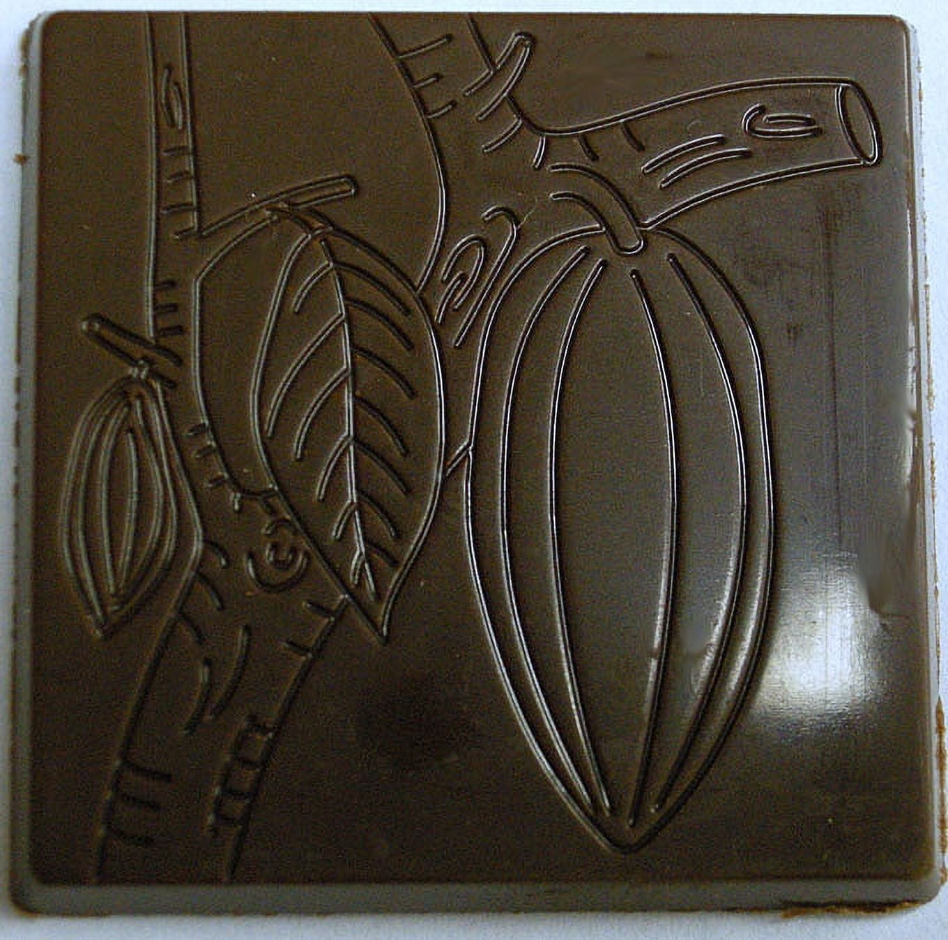 Polycarbonate Chocolate Mold Cocoa-Pod Square 37x37mm x 3mm High, 24 ...