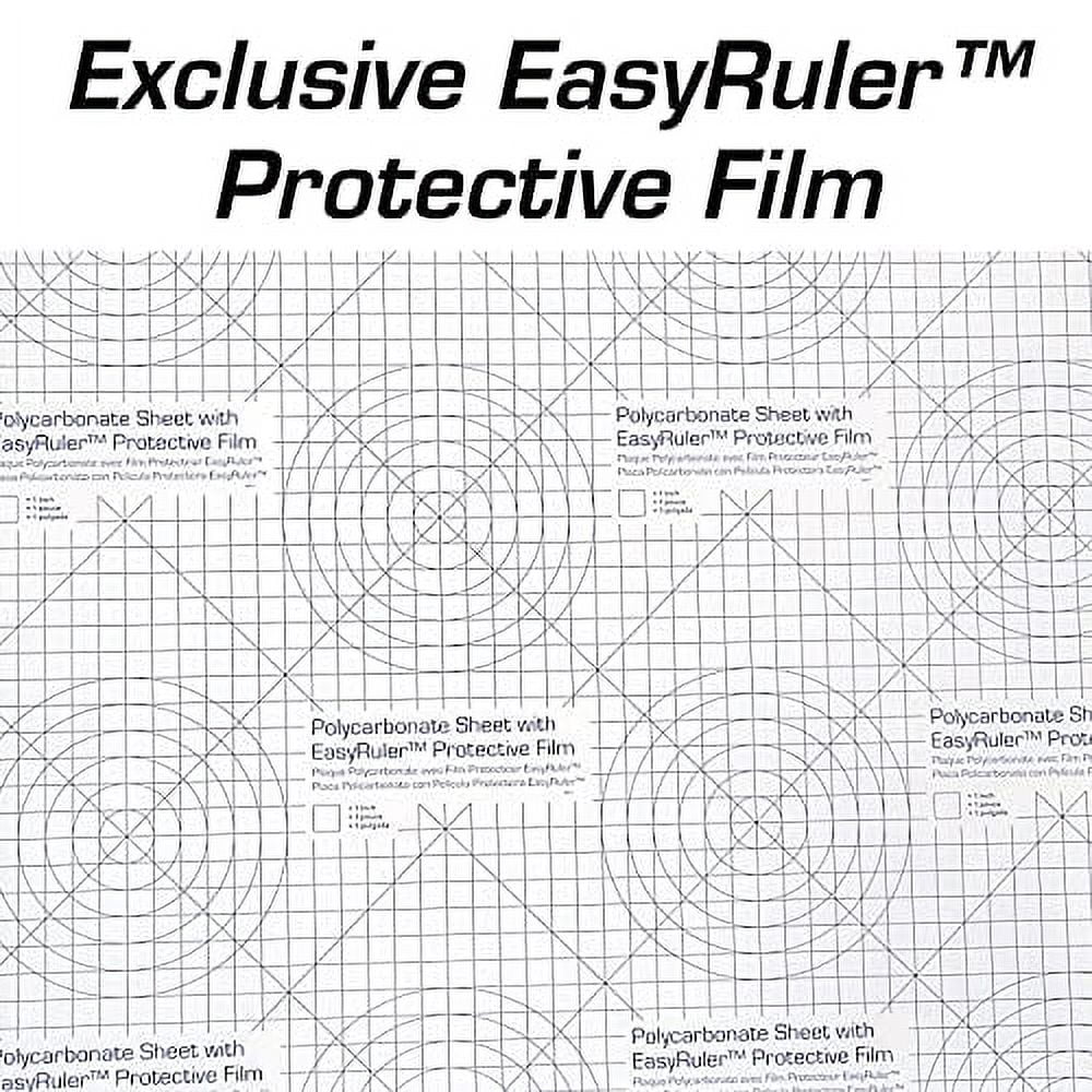 Polycarbonate Clear Plastic Sheet 24" X 24" X 0.472" (1/2") Exact with ...