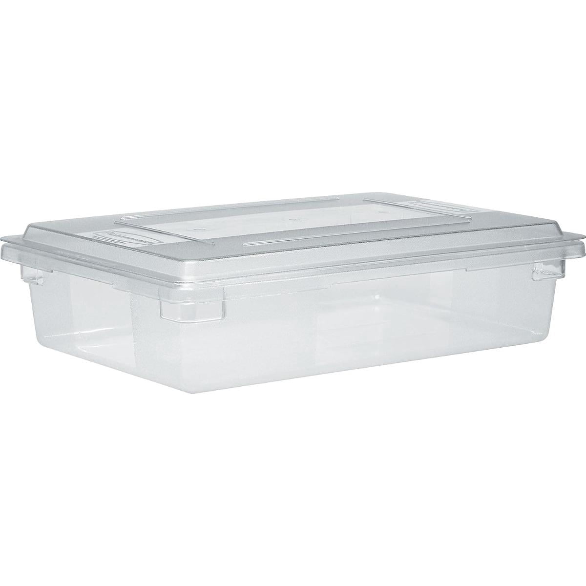 Polycarbonate Food Storage Box/Tote, 8.5 Gallon, Clear, for Restaurant ...