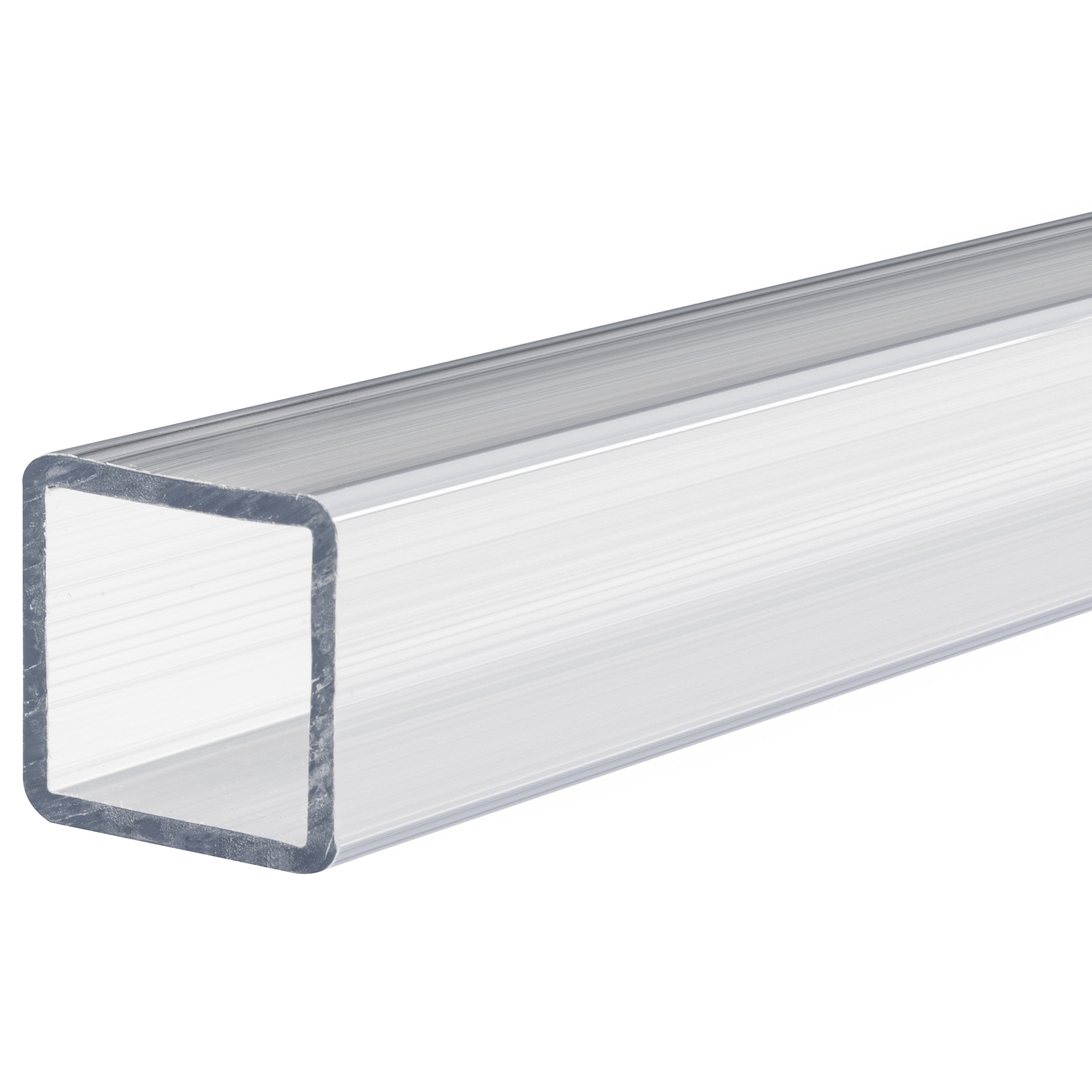 Polycarbonate Rectangular Tube - 2" Outside Height x 2" Outside Width x ...