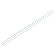 Clear Rigid Tube Round Plastic Tubing with Red Rubber Cap, 305mm/ 12 ...