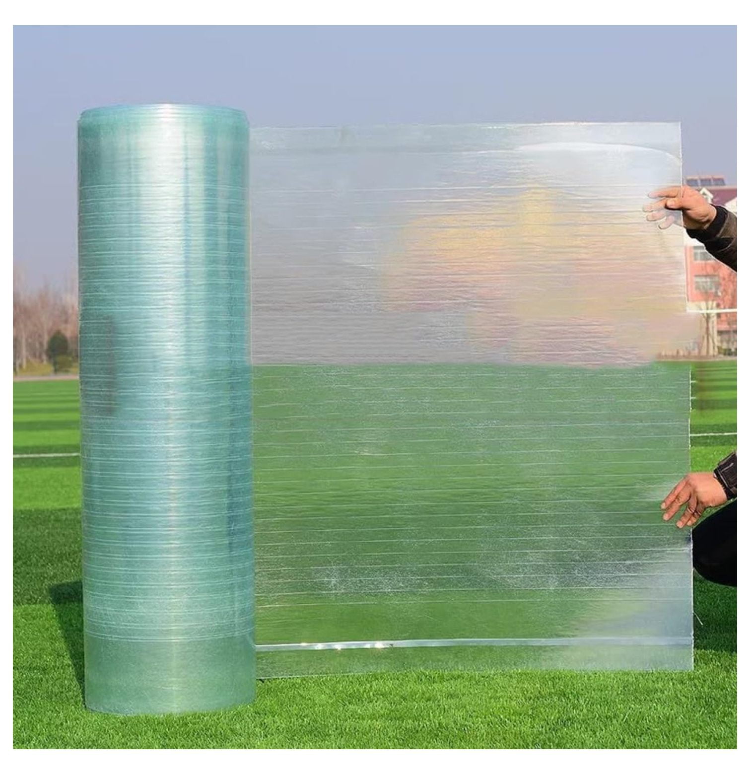 Polycarbonate Roofing Sheet, Insulation Rainproof Plastic Roof Panel ...