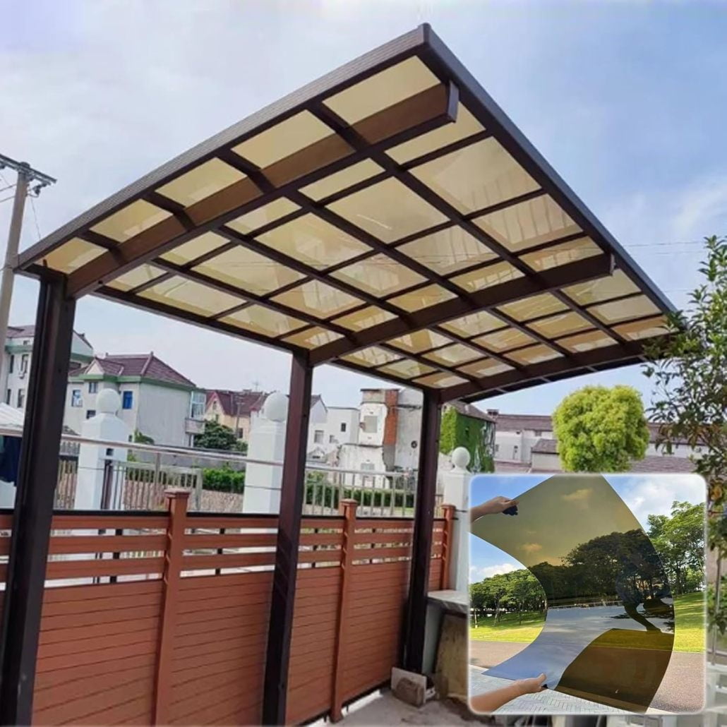 Polycarbonate Roofing Sheet Outdoor Clear,1mmLightweight Clear Plastic ...