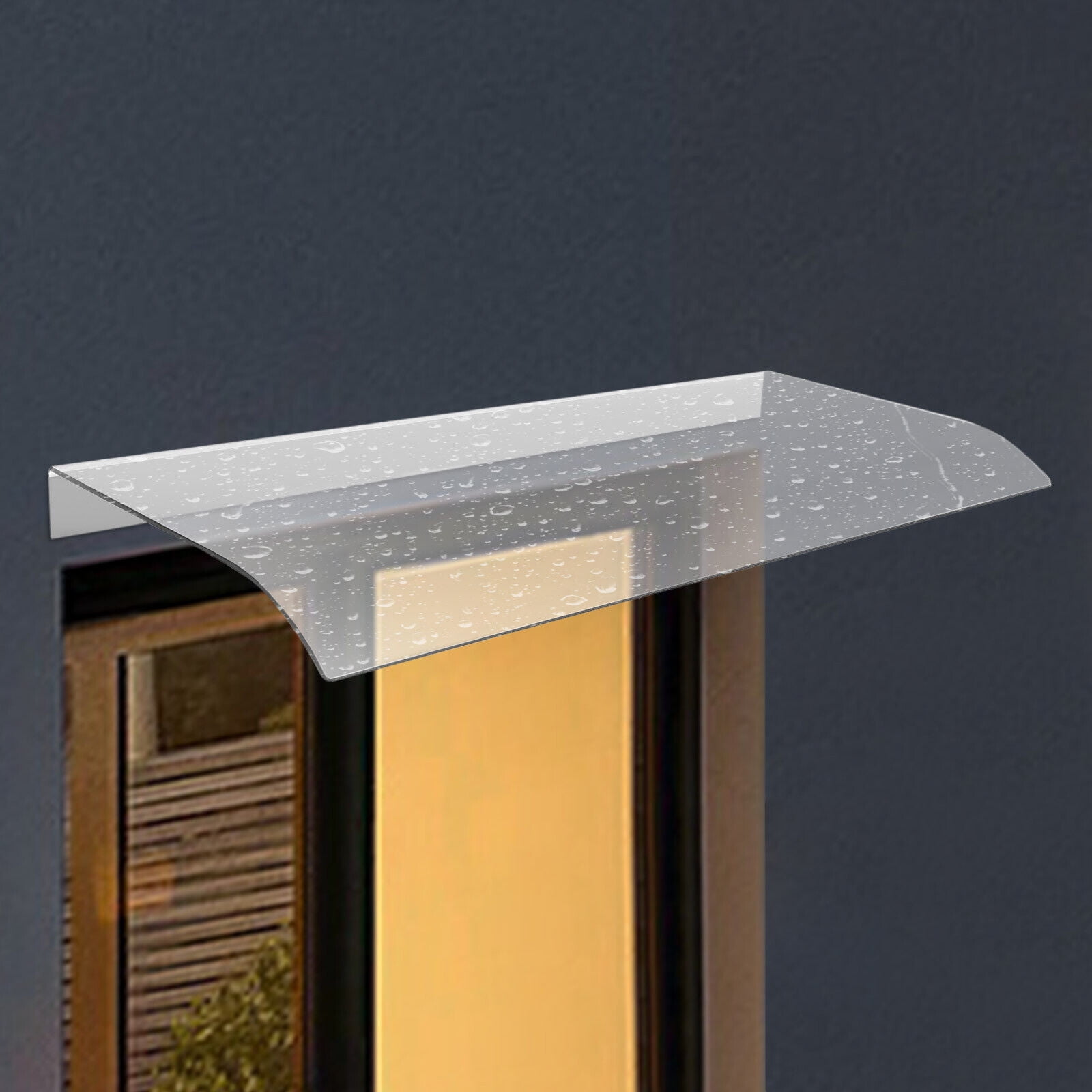 Polycarbonate Window Door Awning Canopy UV Rain Cover for Front Door ...
