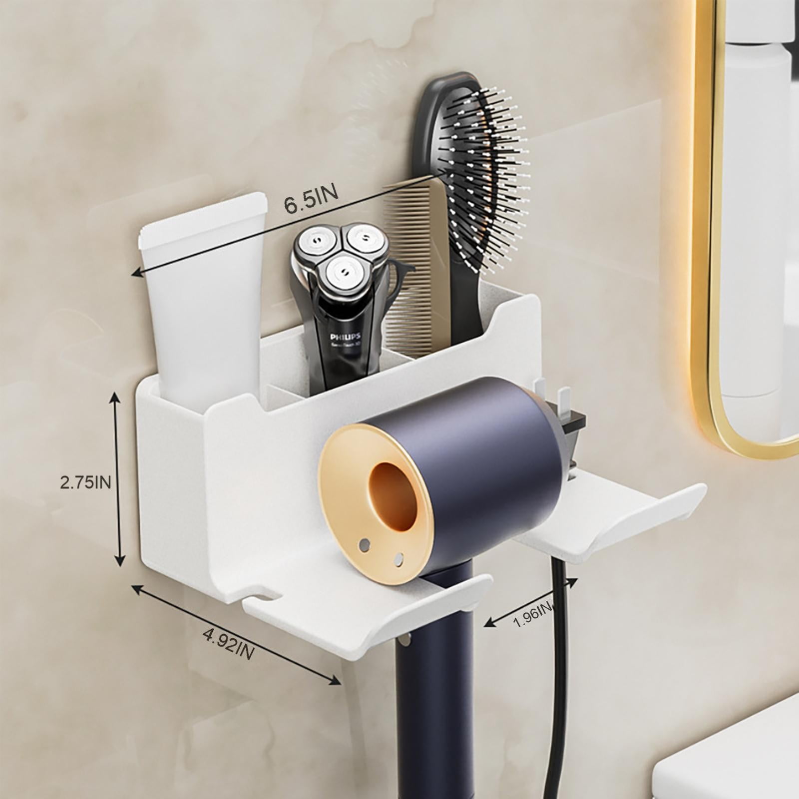 Polychor Blow Dryer Holder - Wall-Mounted Hair Dryer Rack with ...