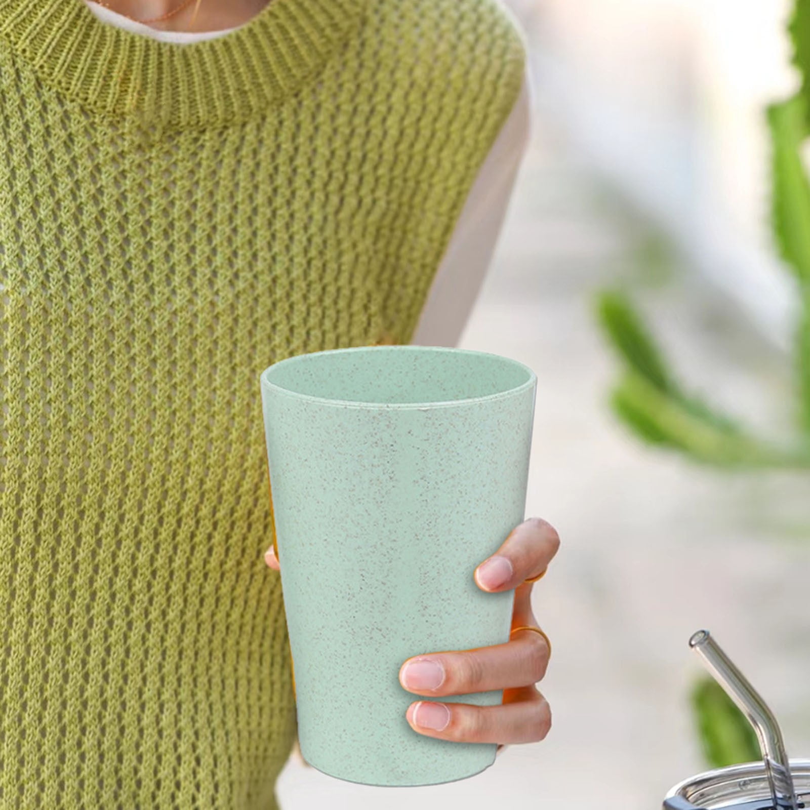 Polychor Healvian Plastic Drinking Cups Stackable Water Tumblers For ...