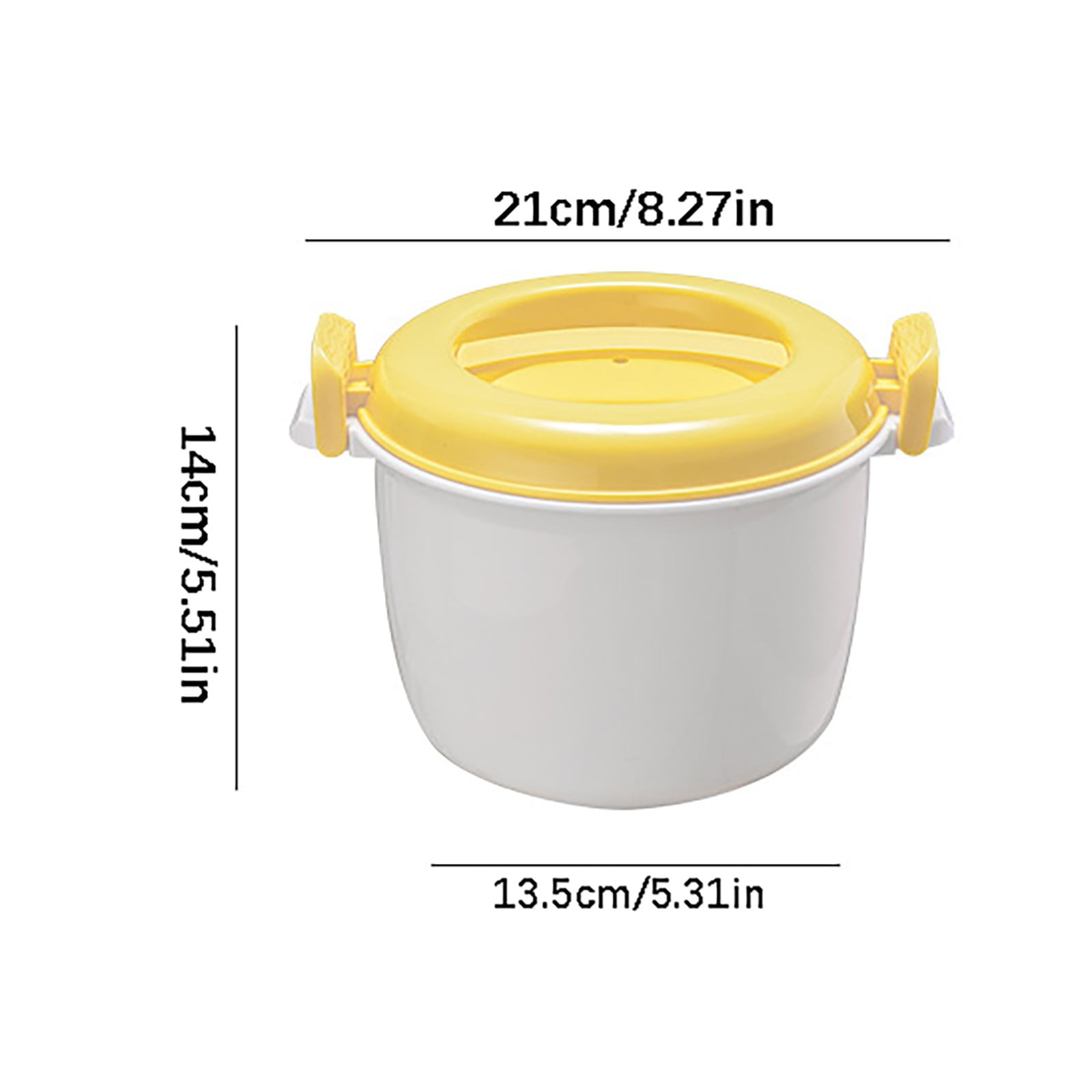 Polychor PP Microwave Rice Cooker - Large Capacity Thermal Lunch Box ...