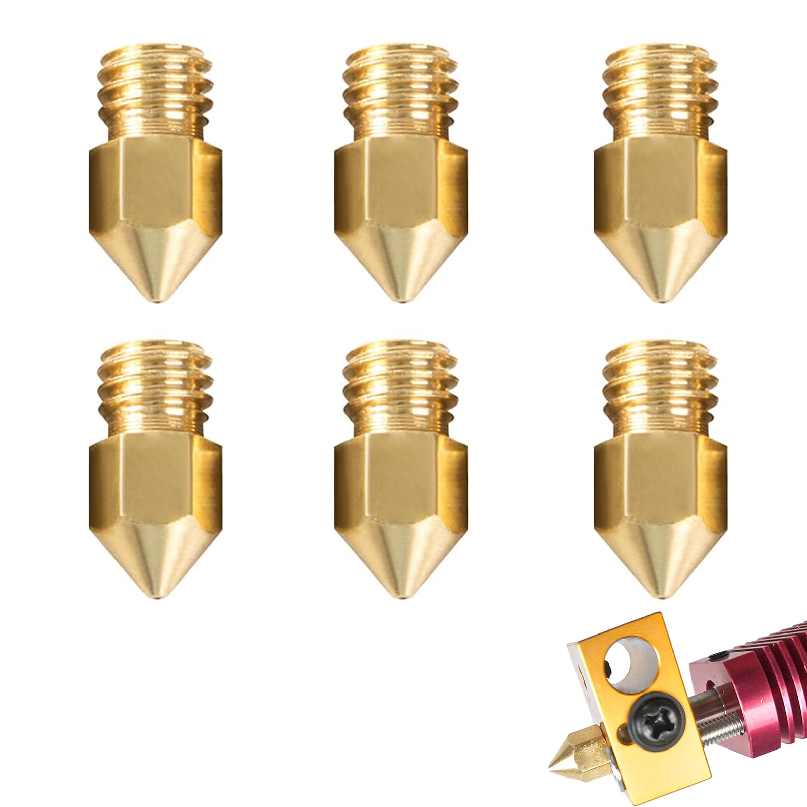 Polycrystalline Diamond Tip 3D Printer Nozzle, Improved Extrusion ...