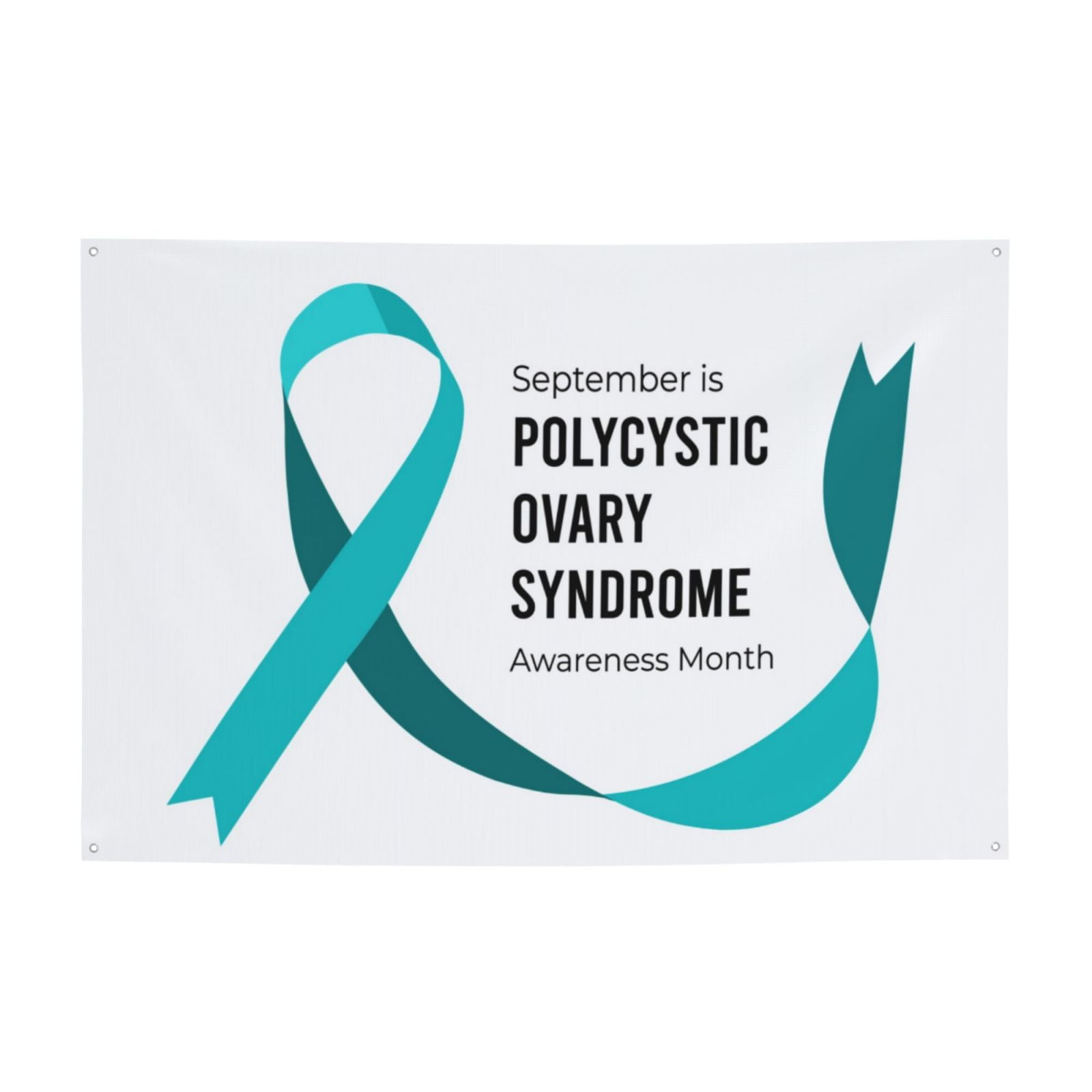 Polycystic Ovary Syndrome Awareness Month Banner Backdrop Porch Sign 47 ...