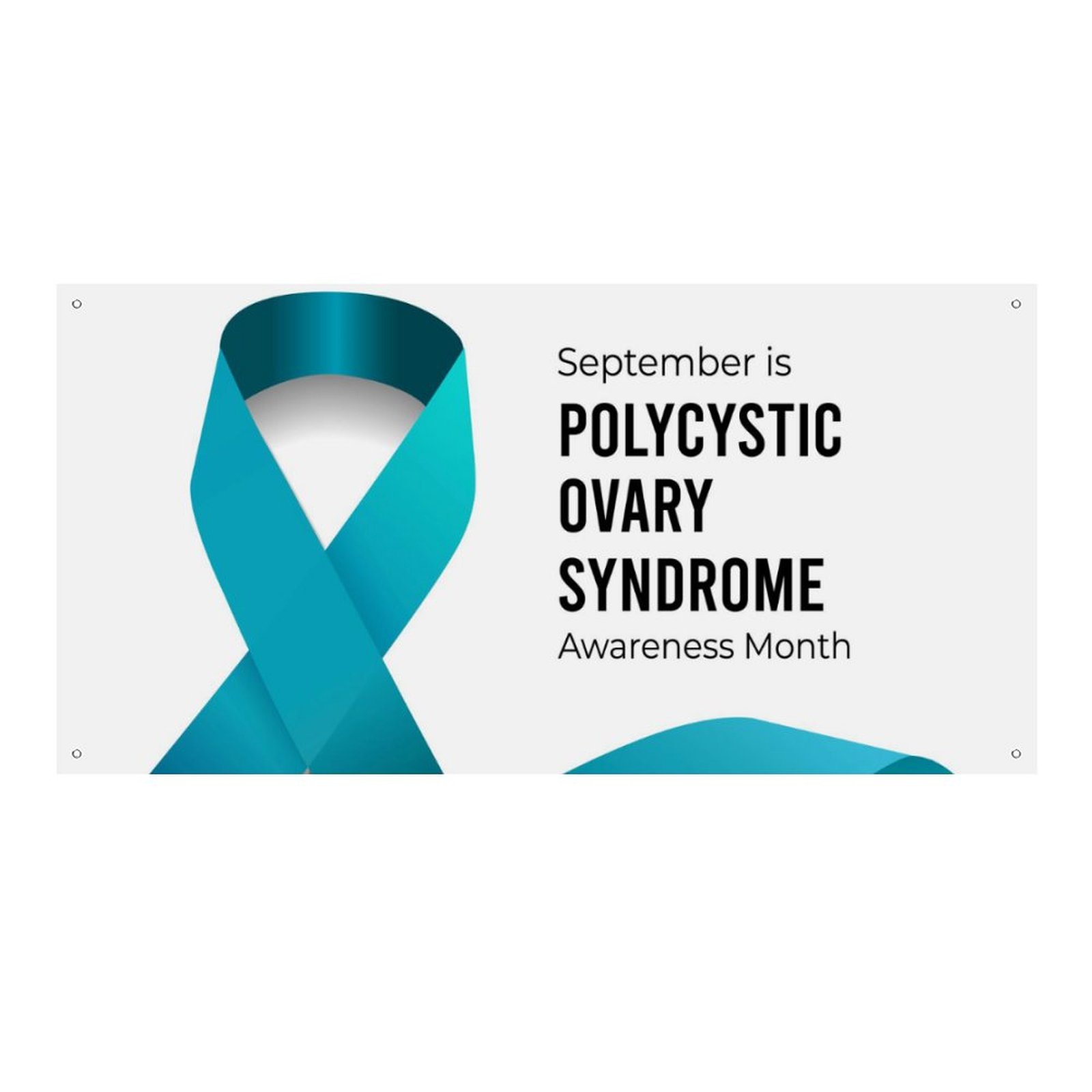 Polycystic Ovary Syndrome Awareness Month Banners Flag Hanging Backdrop ...