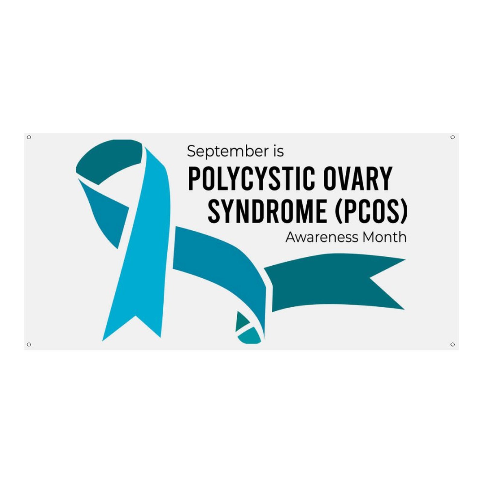 Polycystic Ovary Syndrome Awareness Month Banners Flag Hanging Backdrop ...