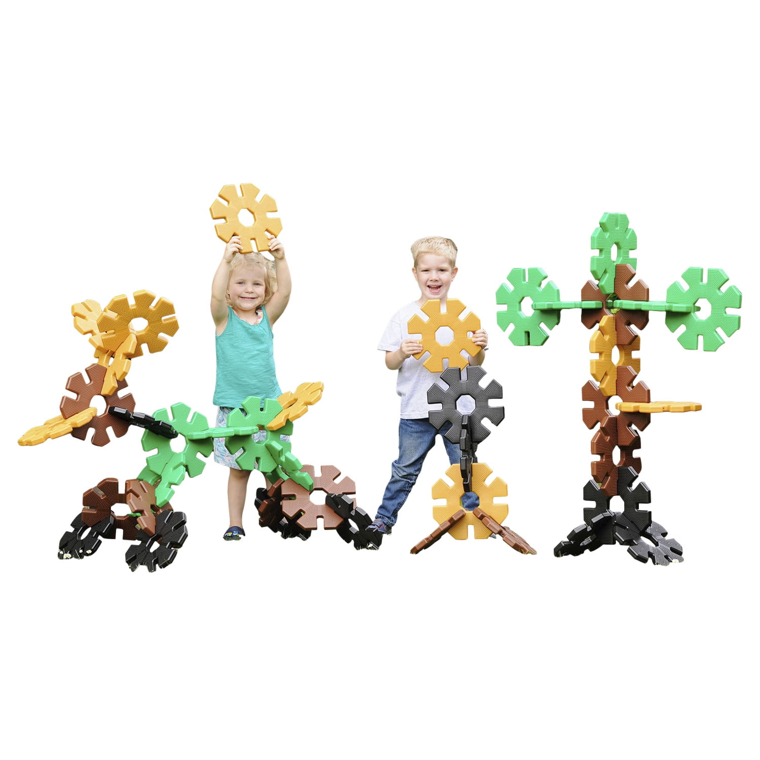 Polydron Natural Colors Giant Octoplay, Set of 40 - Walmart.com