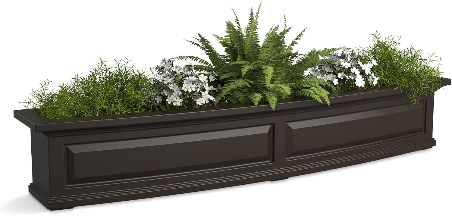 Polyehylene Window Box, 60x11.5, Espresso - Walmart.com