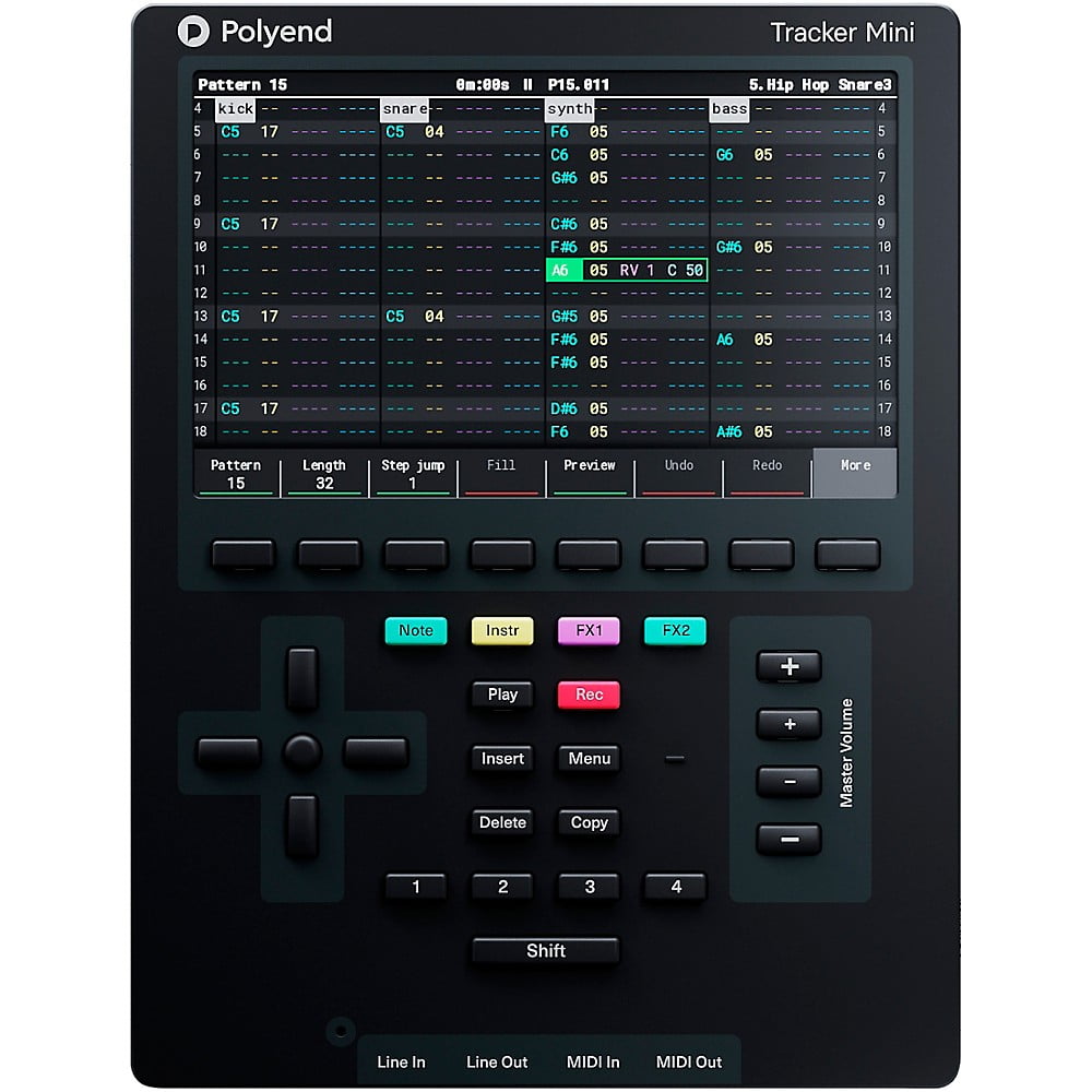 Polyend Tracker Mini Standalone Audio Workstation Black - Walmart.com