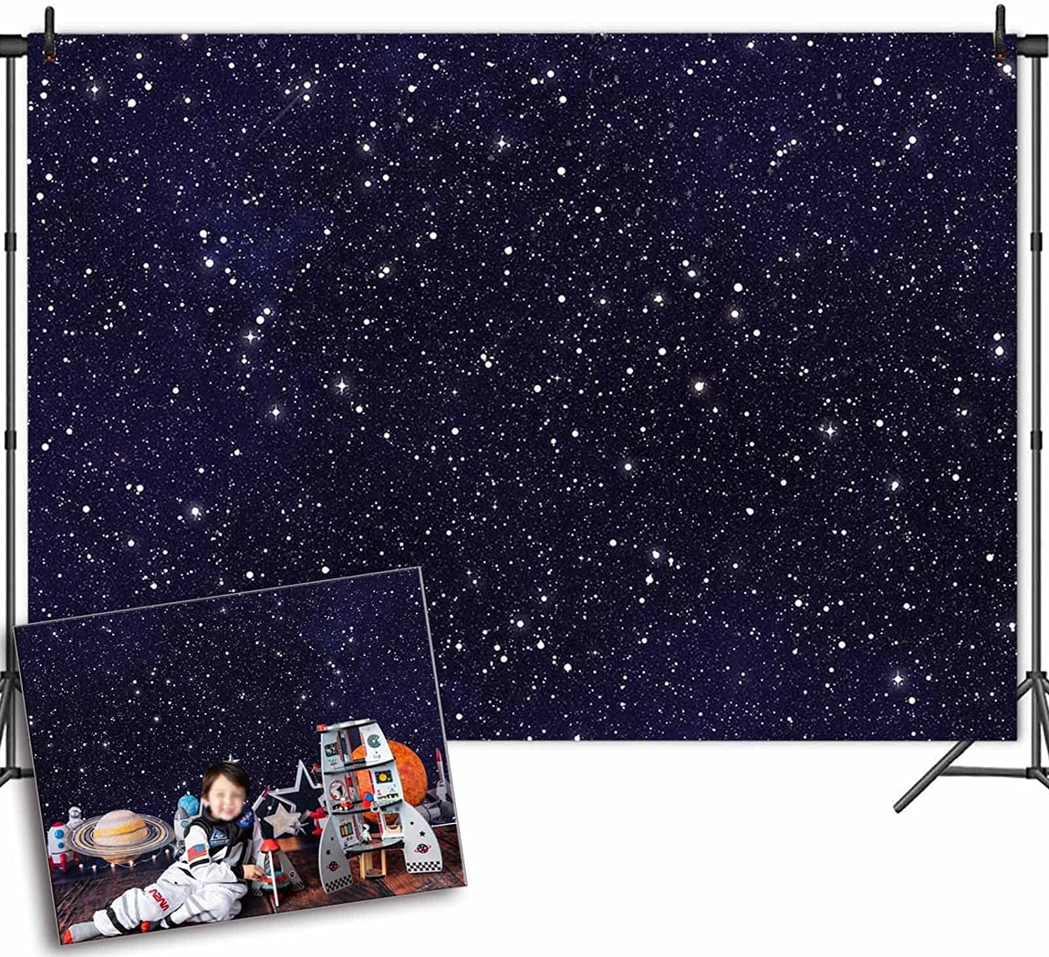 Polyester Backdrop Night Sky Star Universe Space Starry Photo ...