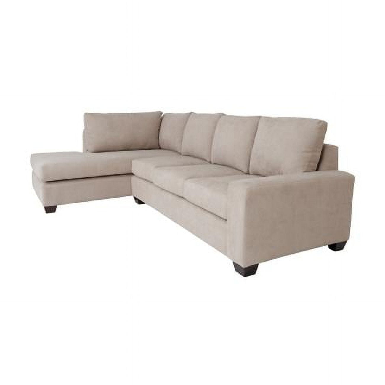 Polyester Blend L Shaped Two Piece Sectional, Tan - Walmart.com