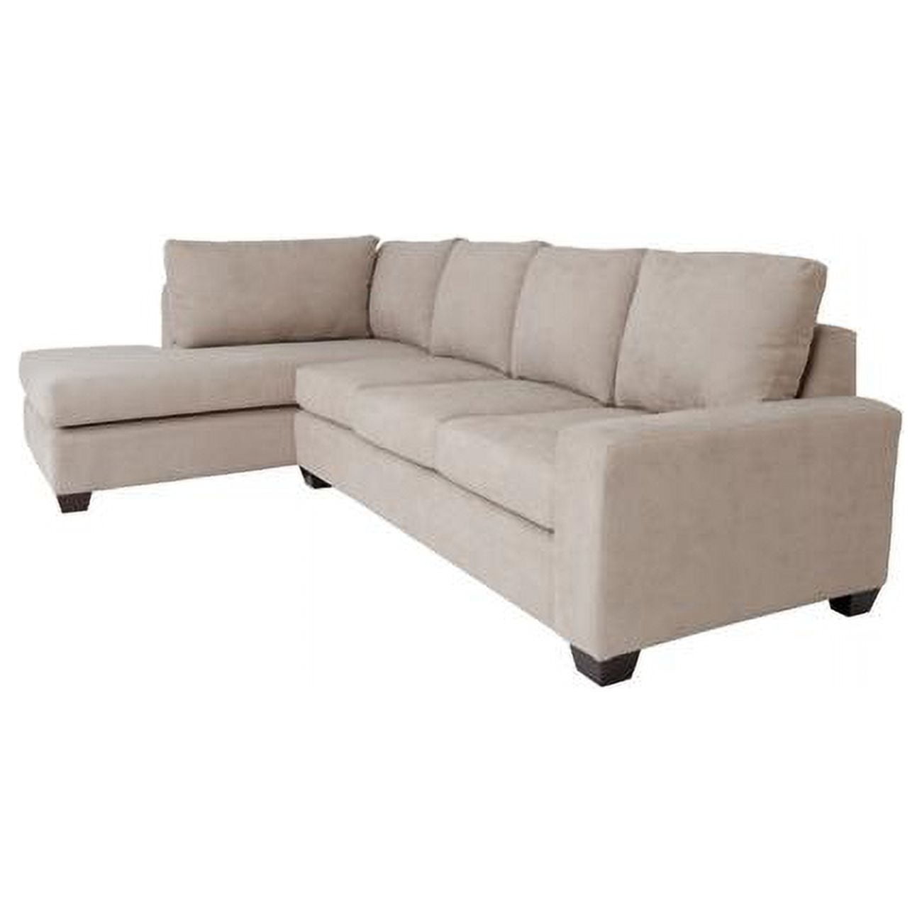 Polyester Blend L Shaped Two Piece Sectional, Tan - Walmart.com