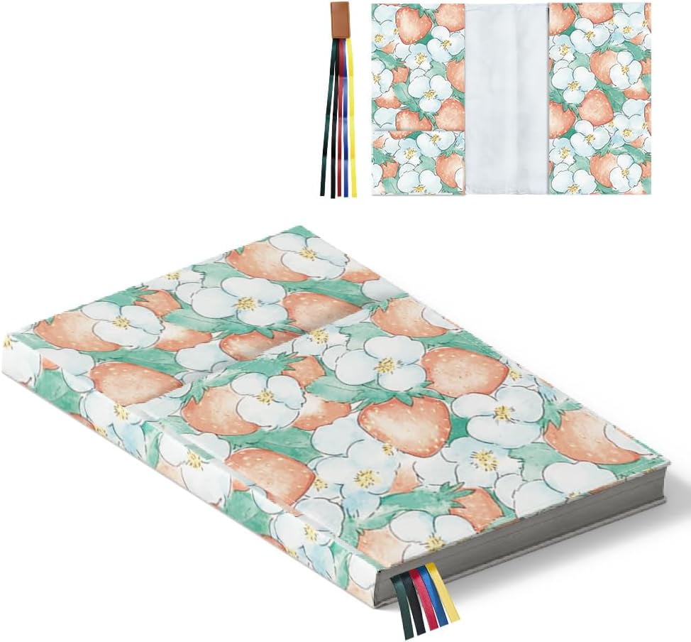 Polyester Book Cover Notebook Wraps with Ribbon Bookmarks Rectangle ...