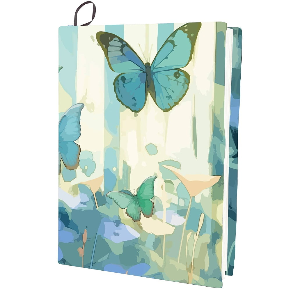 Polyester Book Covers Butterfly Elastic Notebook Wraps Rectangle ...