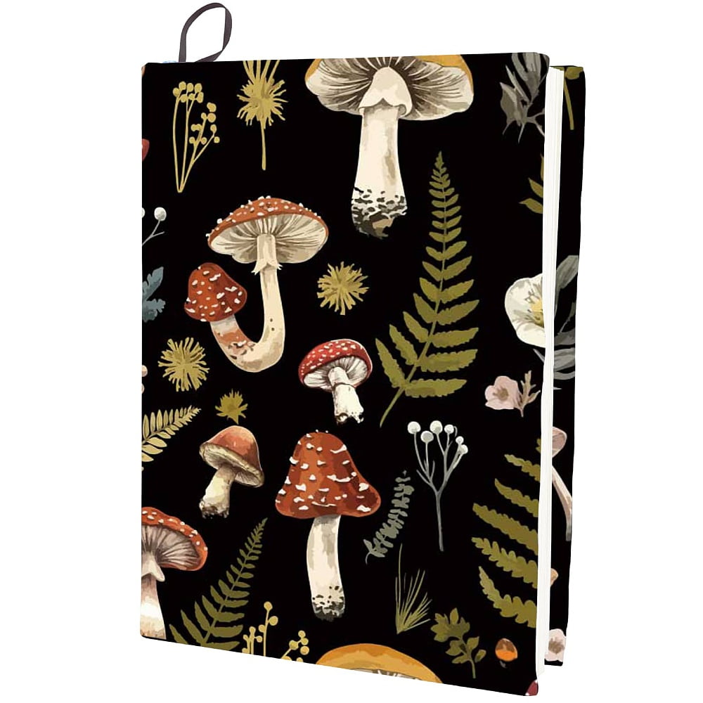 Polyester Book Covers Mushroom Elastic Notebook Wraps Rectangle ...