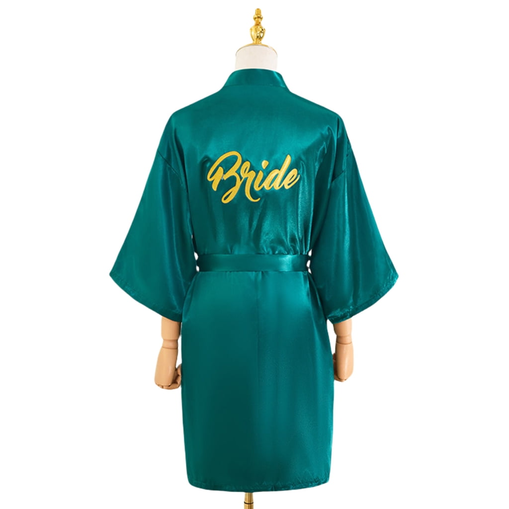 Polyester Bridal Gown Comfortable Bride Robe Stylish Wedding Morning ...