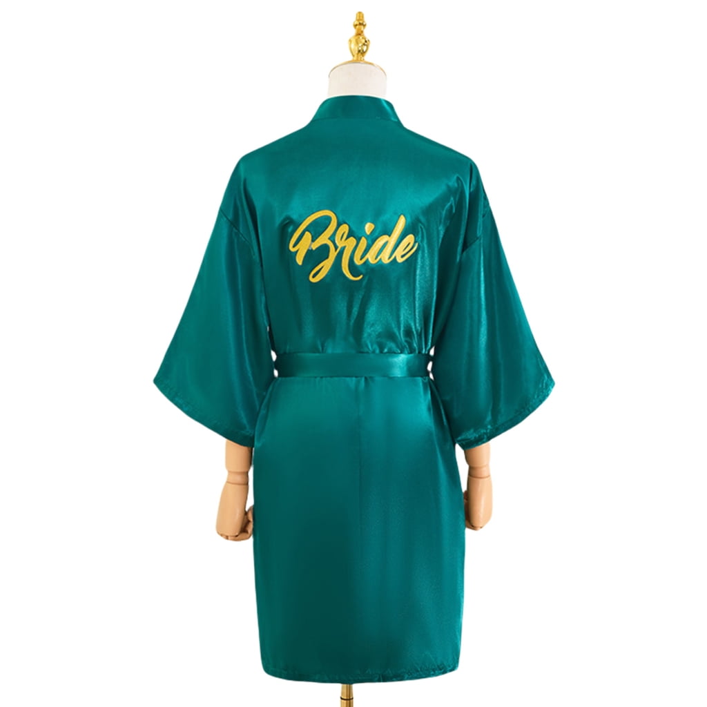 Polyester Bridal Gown Comfortable Bride Robe Stylish Wedding Morning ...