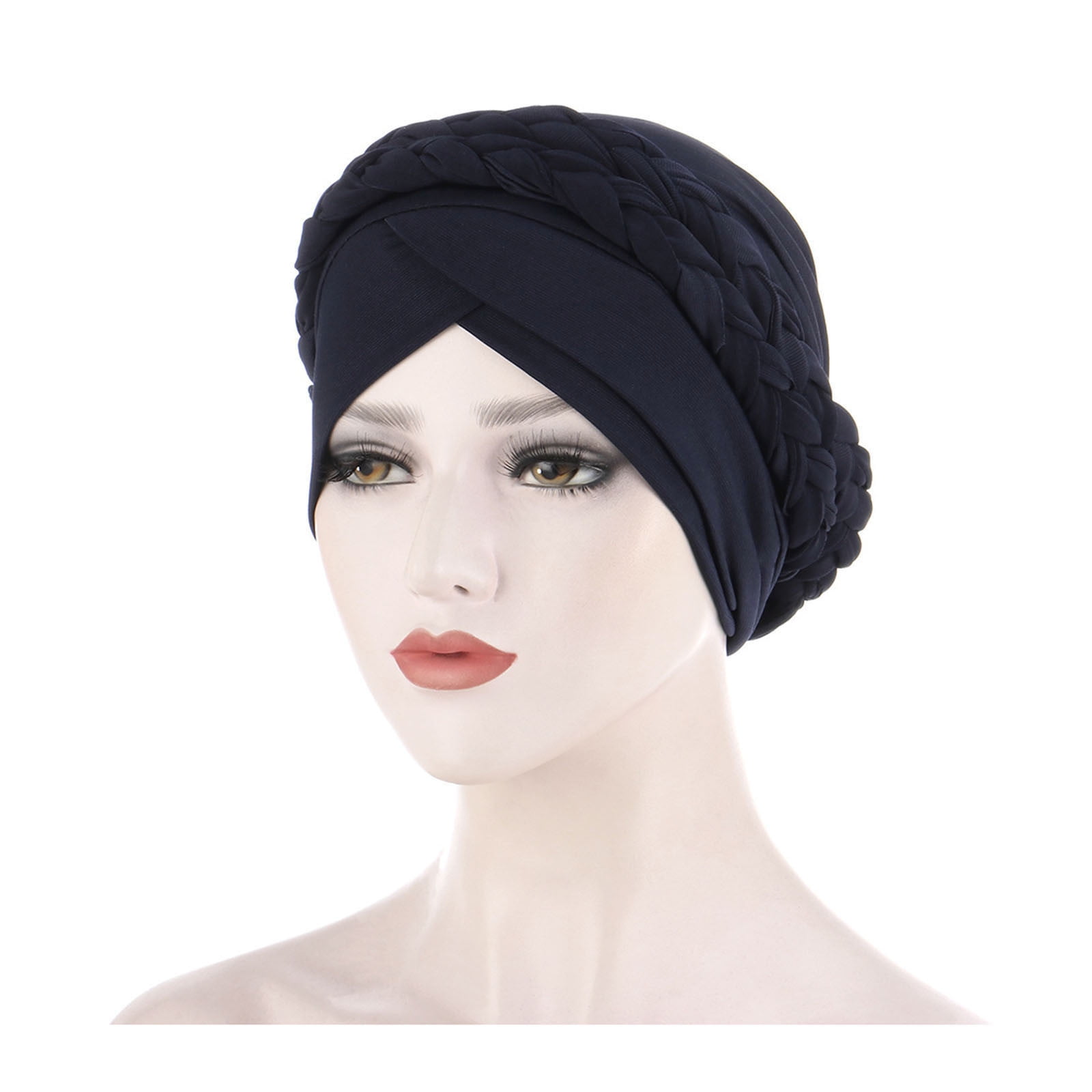 Polyester Bucket Hats for Unisex Blue Baseball cap Chemo Cancer Head ...