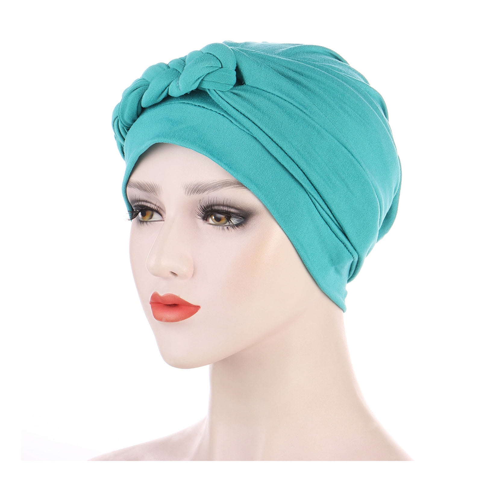 Polyester Bucket Hats for Unisex Green Baseball cap Chemo Cancer Head ...