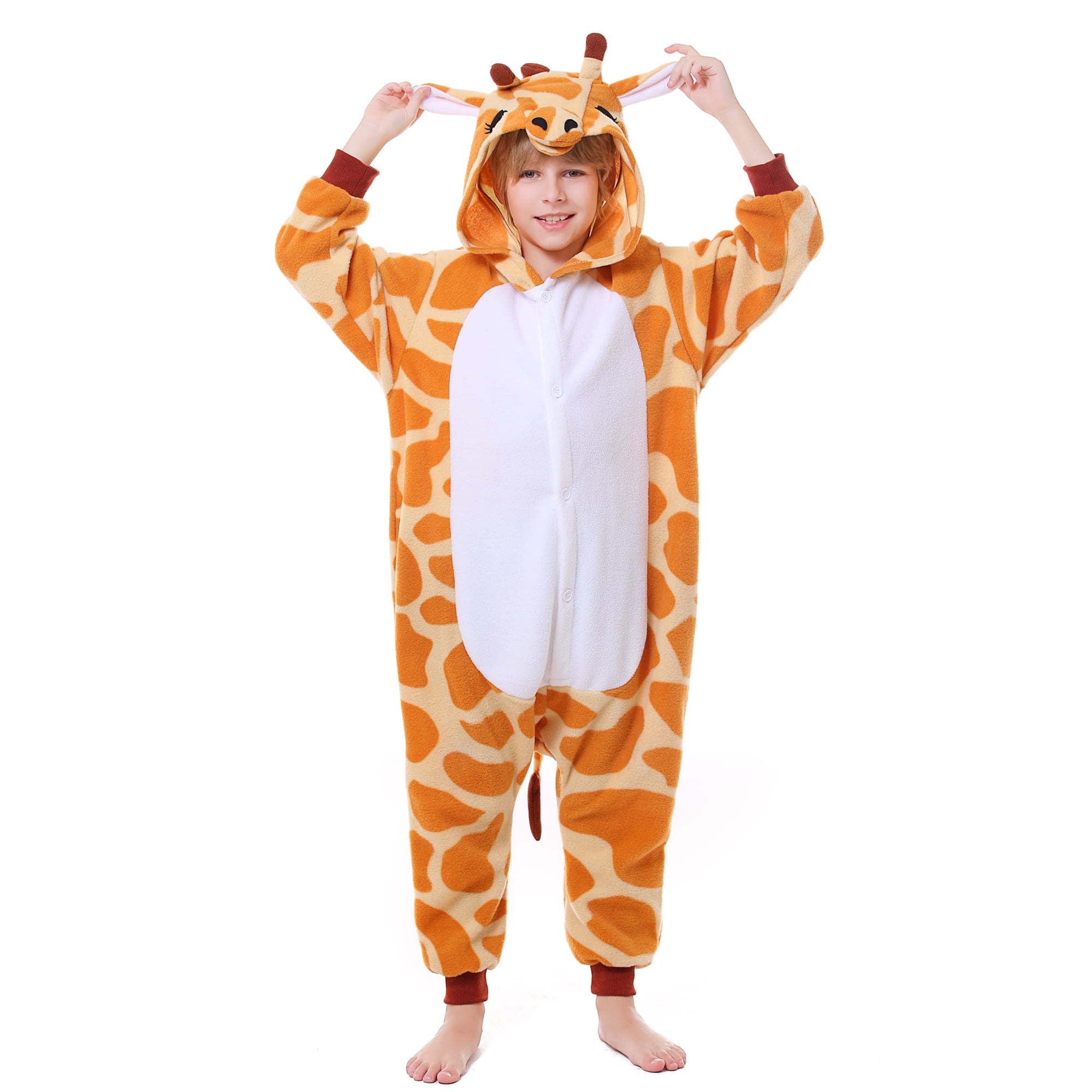 Polyester CANASOUR Giraffe Onesie Kids Unisex Animal Pajamas Festival ...